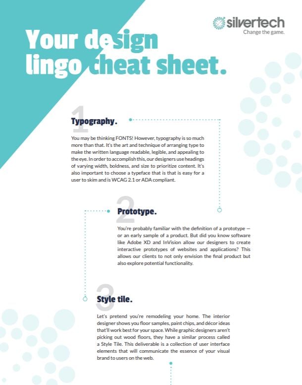 Graphic Design Lingo Cheat Sheet